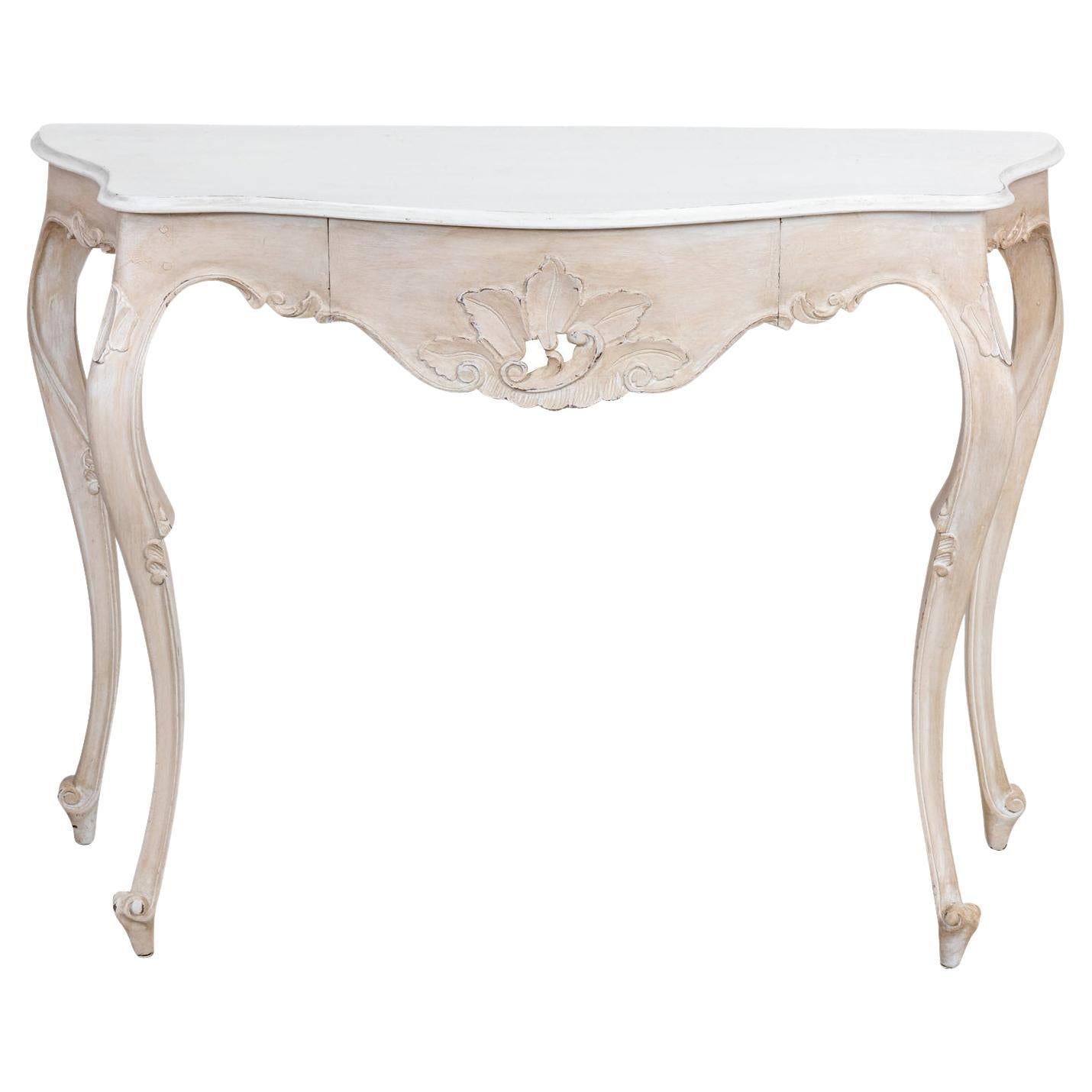Polychromed Rococo Spanish console For Sale at 1stDibs