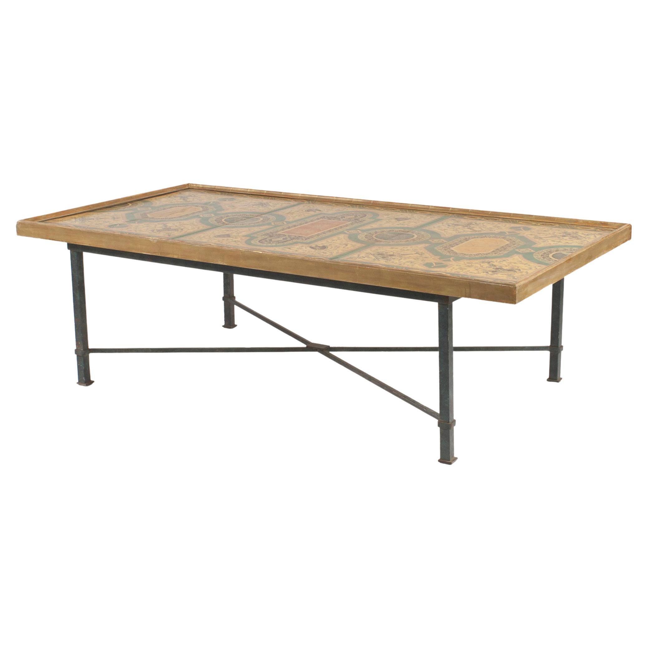Vintage, Roman-Style Coffee Table at 1stDibs