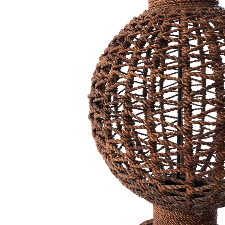 Italian Rope Floor Lamp from the 1970s For Sale at 1stDibs