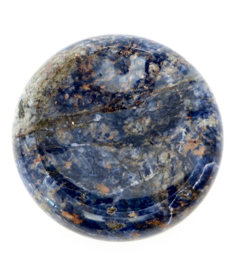 Italian Rounded Edge Bowl in Italian Blue Marble at 1stDibs