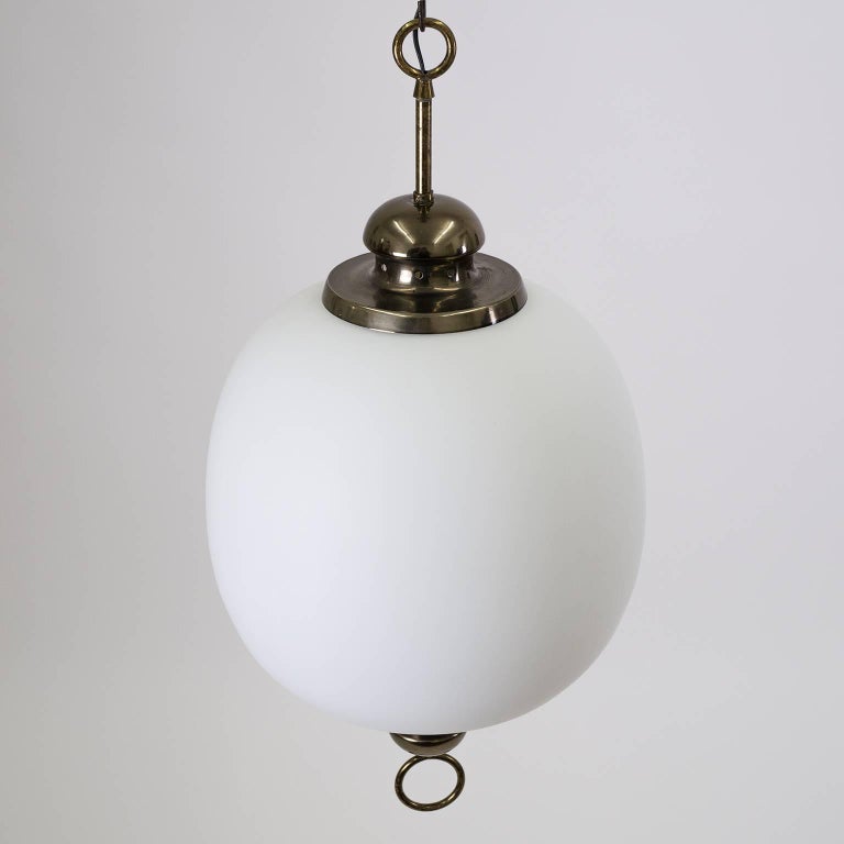 Italian Satin Glass Pendant 1950s For Sale At 1stdibs