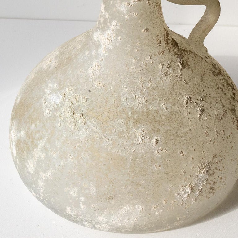 Italian Scavo Style Vase with Handle at 1stDibs