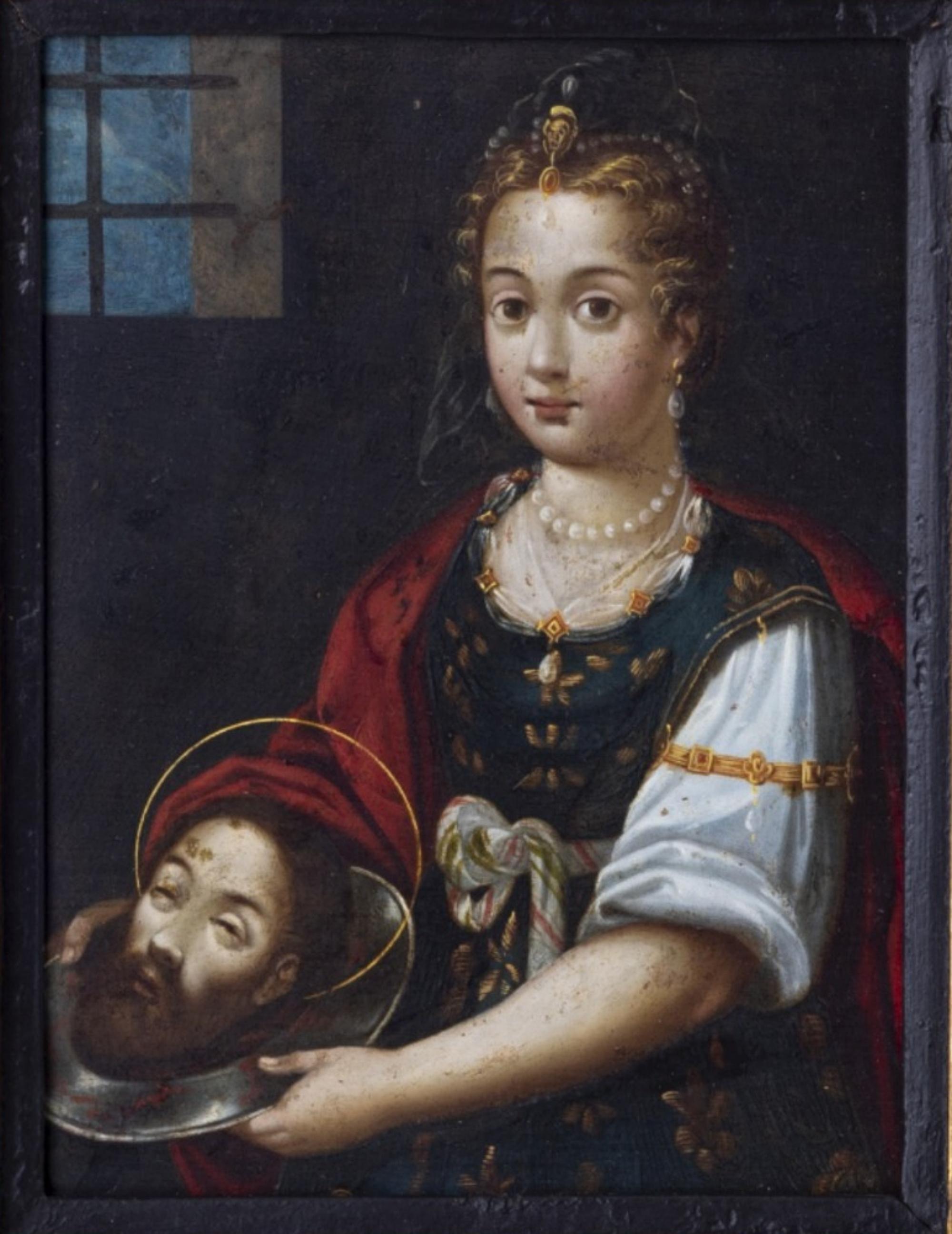 Italian School of the Sec. XVII "SALOME WITH THE HEAD OF SAINT JOHN THE ...