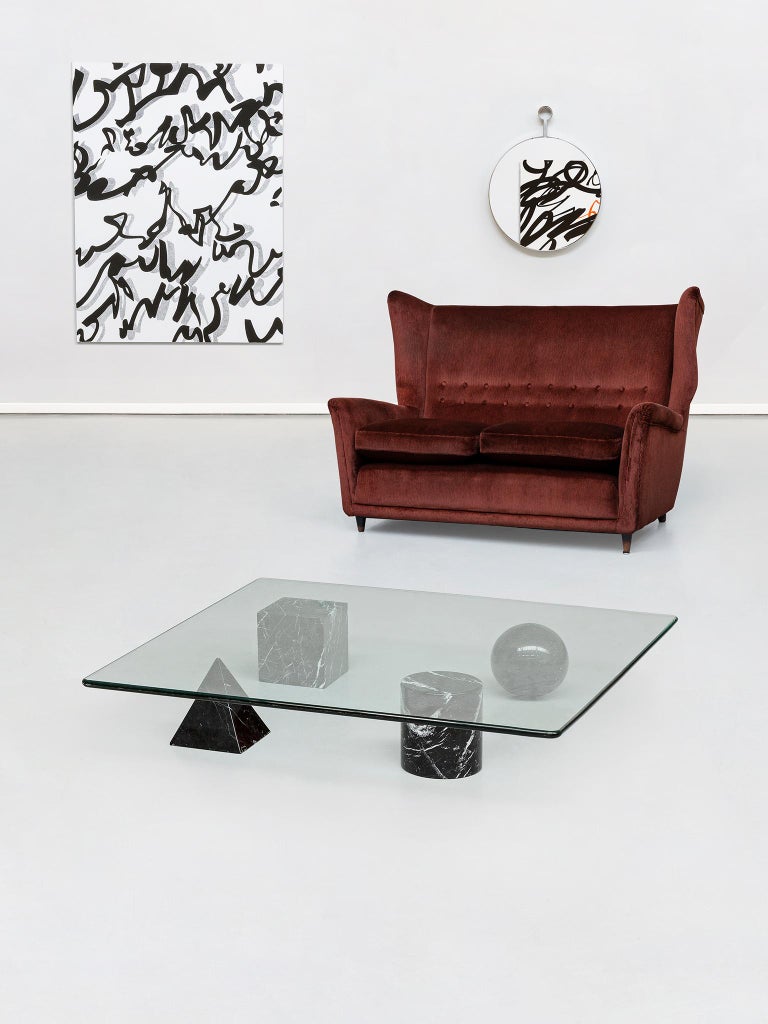 Italian Sculptural Metafora Coffee Table by Vignelli for Martinelli ...