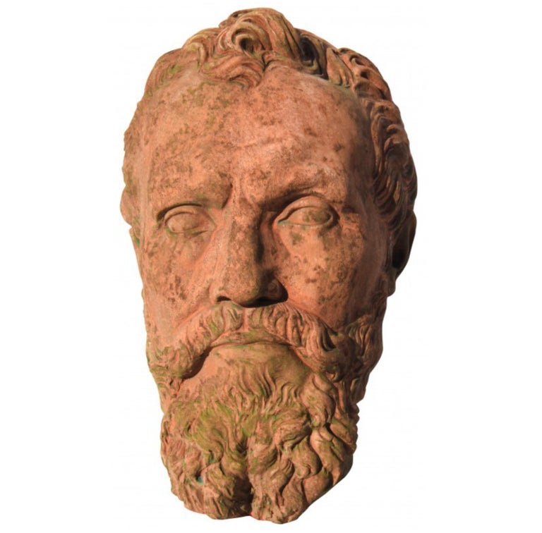 Italian Sculpture Michelangelo Buonarroti Head in Terracotta Early 20th ...
