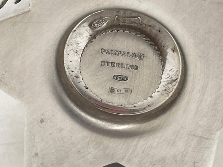 Italian Set of 3 Sterling Silver Star Shaped Mid-Century Modern ...