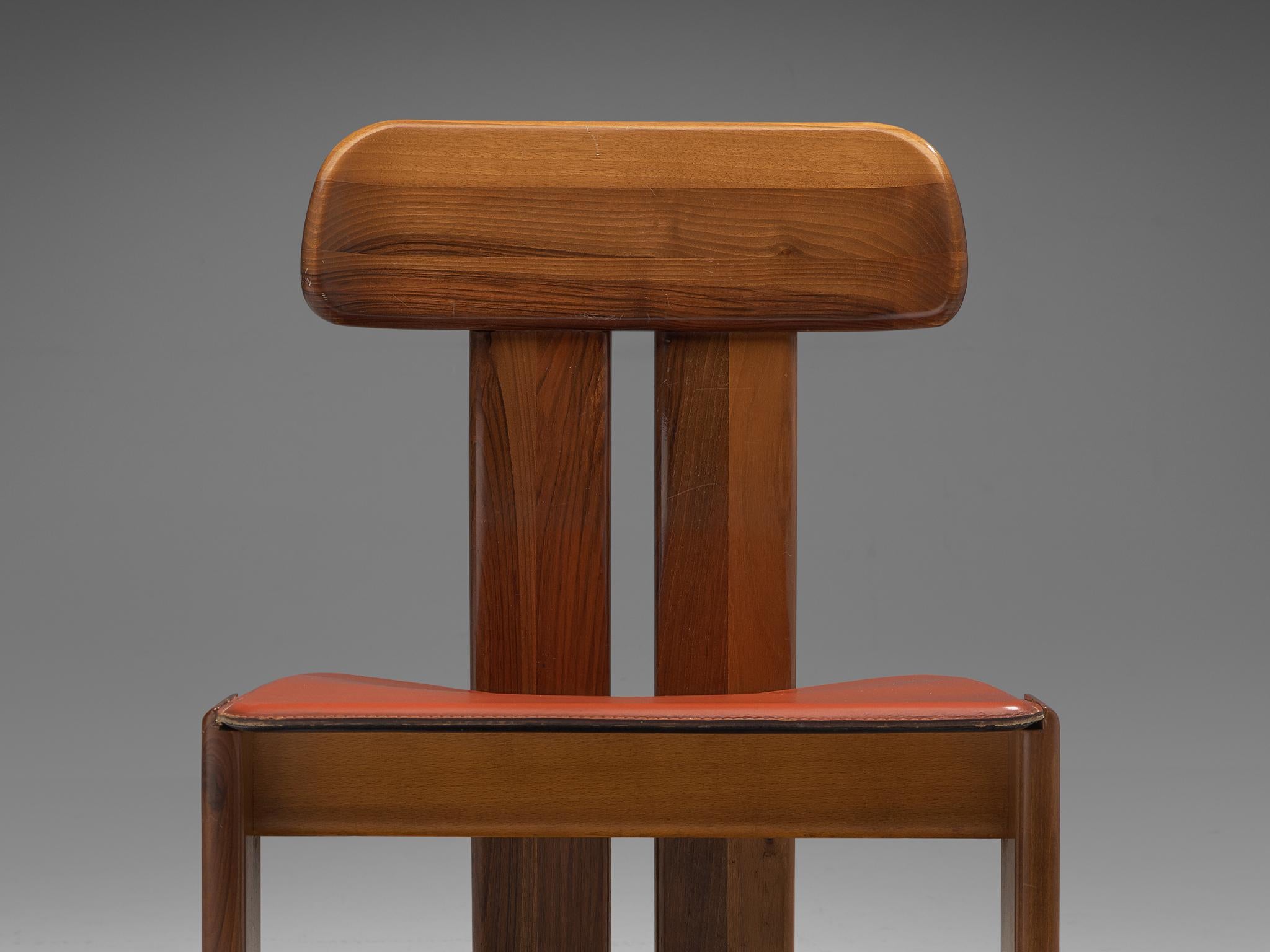 Italian Set of Eight Dining Chairs by Sapporo in Mixed Colored Seats at ...