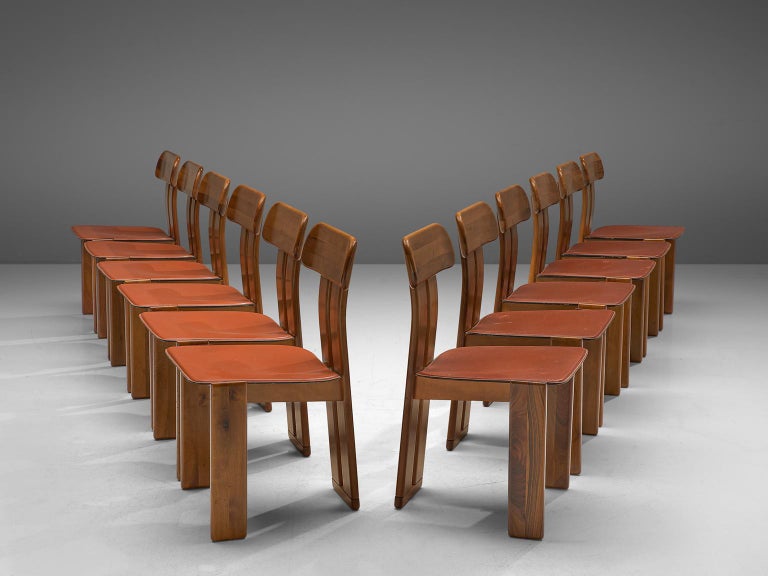 Italian Set of Twelve Dining Chairs by Sapporo, 1970s For Sale at ...