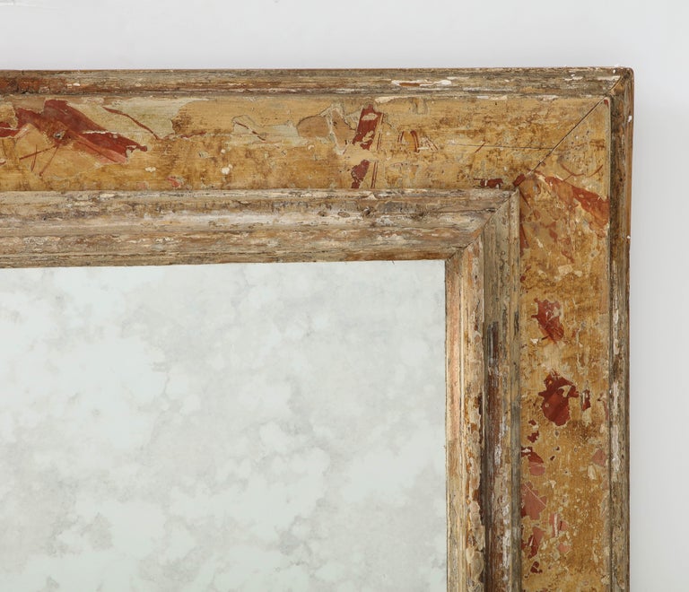 Italian Seventeenth Century Faux Marble Painted and Gilt Mirror Frame ...