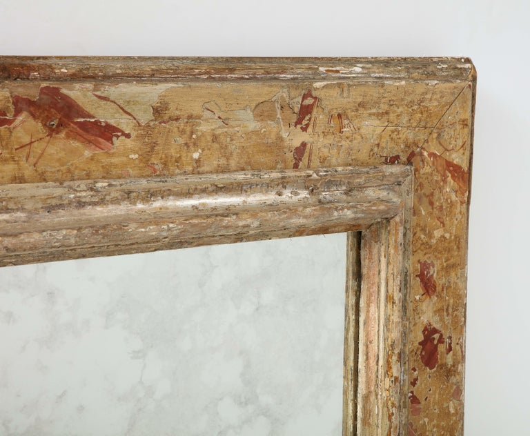 Italian Seventeenth Century Faux Marble Painted and Gilt Mirror Frame ...