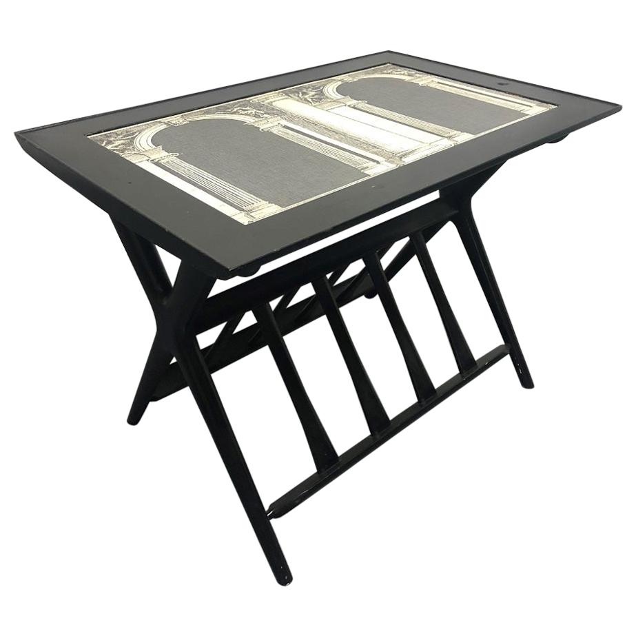 Sculptural Italian 1950s Three Tier Side Table or Magazine Stand at 1stDibs