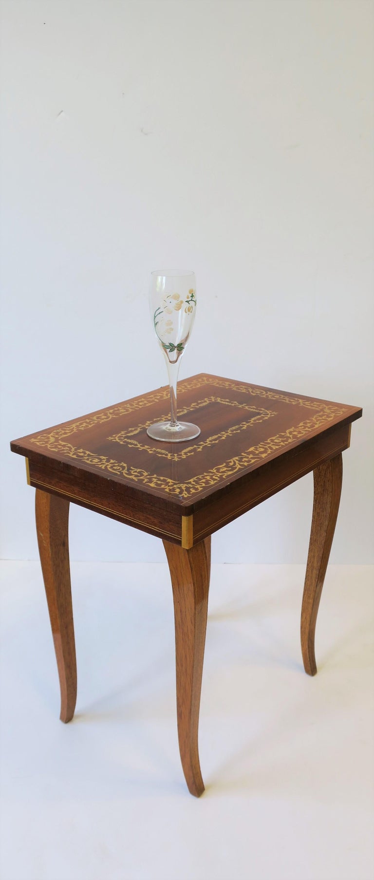 Italian Side or End Table with Storage and Music Box in the Rococo ...