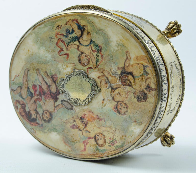 Italian Silver Box ' Jeweler ' For Sale at 1stDibs