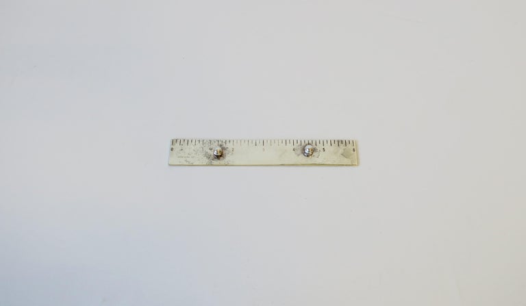 Italian Silver Desk Ruler at 1stDibs