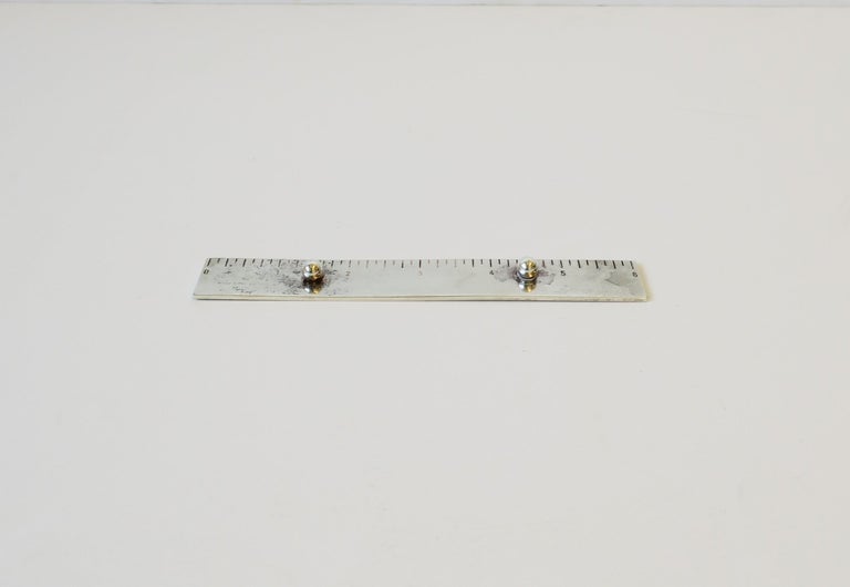 Italian Silver Desk Ruler at 1stDibs