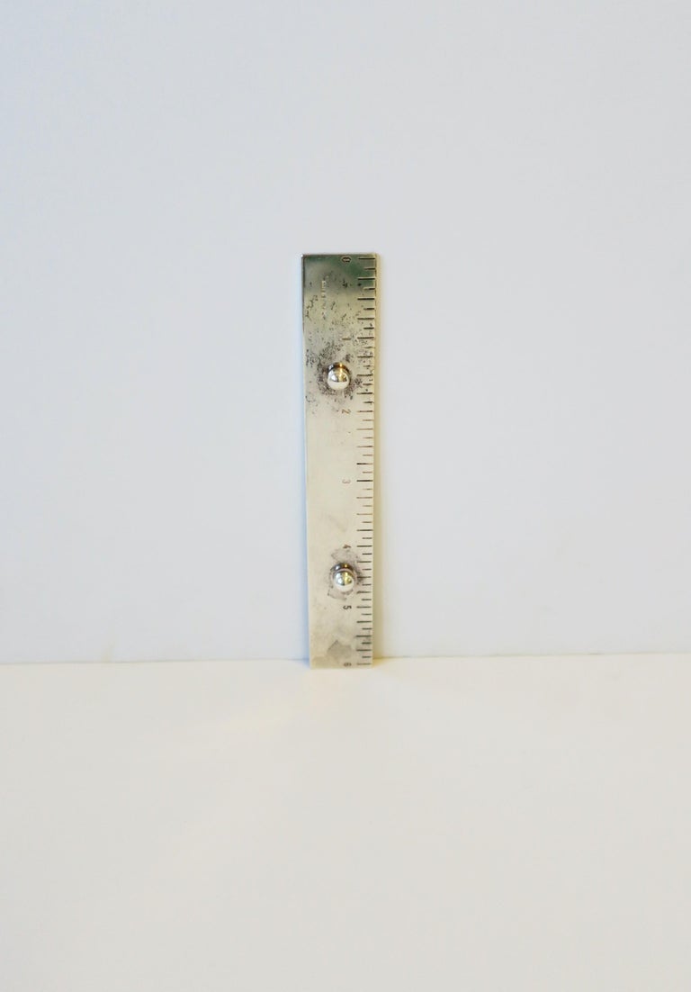 Italian Silver Desk Ruler at 1stDibs