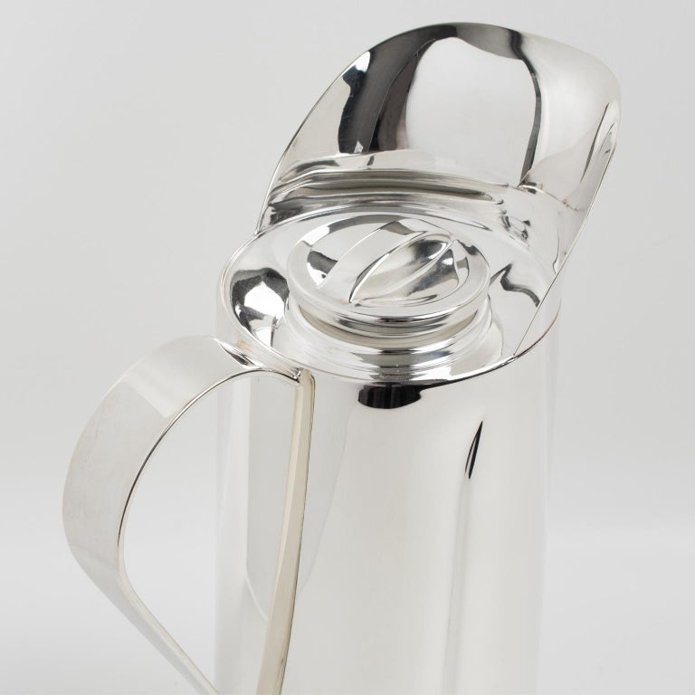 Italian Silver Plate Thermos Insulated Decanter Coffee Jug For Sale at ...