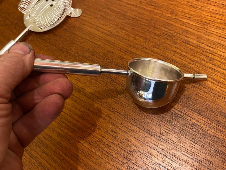 Italian Silverplate Bar Set For Sale at 1stDibs