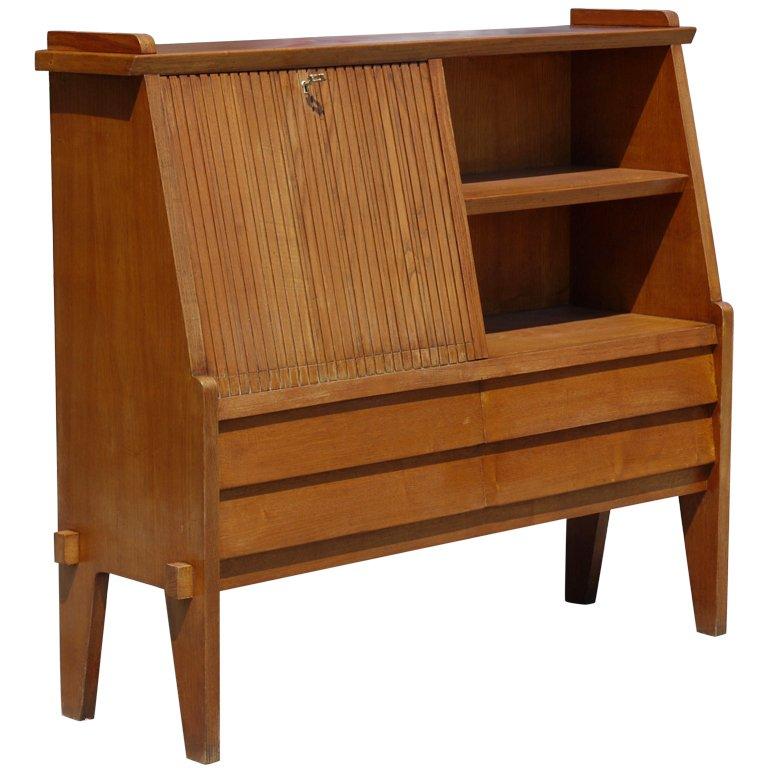 Italian Slant Front Desk with Bookshelf For Sale at 1stDibs | desk with ...
