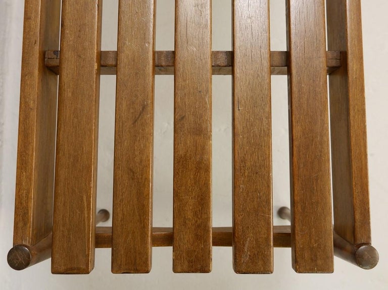 Italian Slatted Bench at 1stDibs
