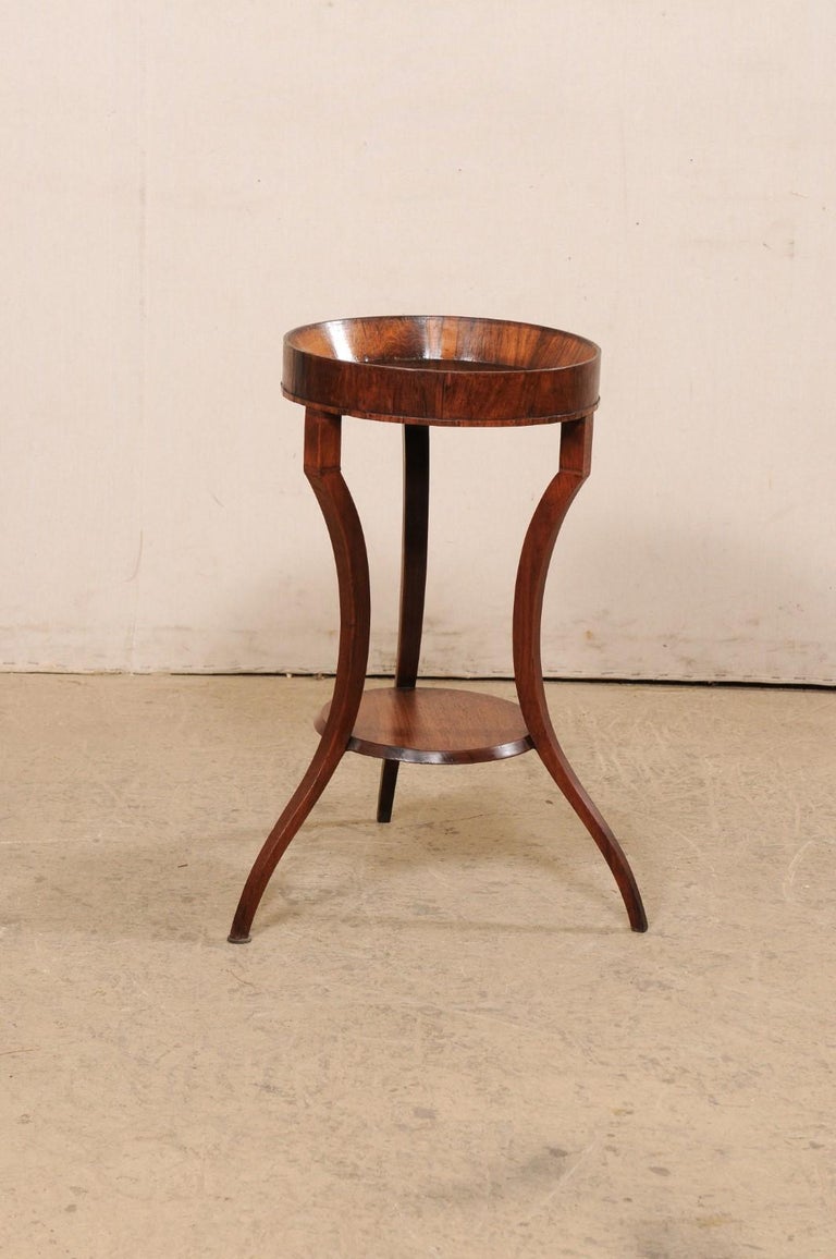 Italian Sleekly-Designed and Unique Bowl-Top End Table, 19th Century ...