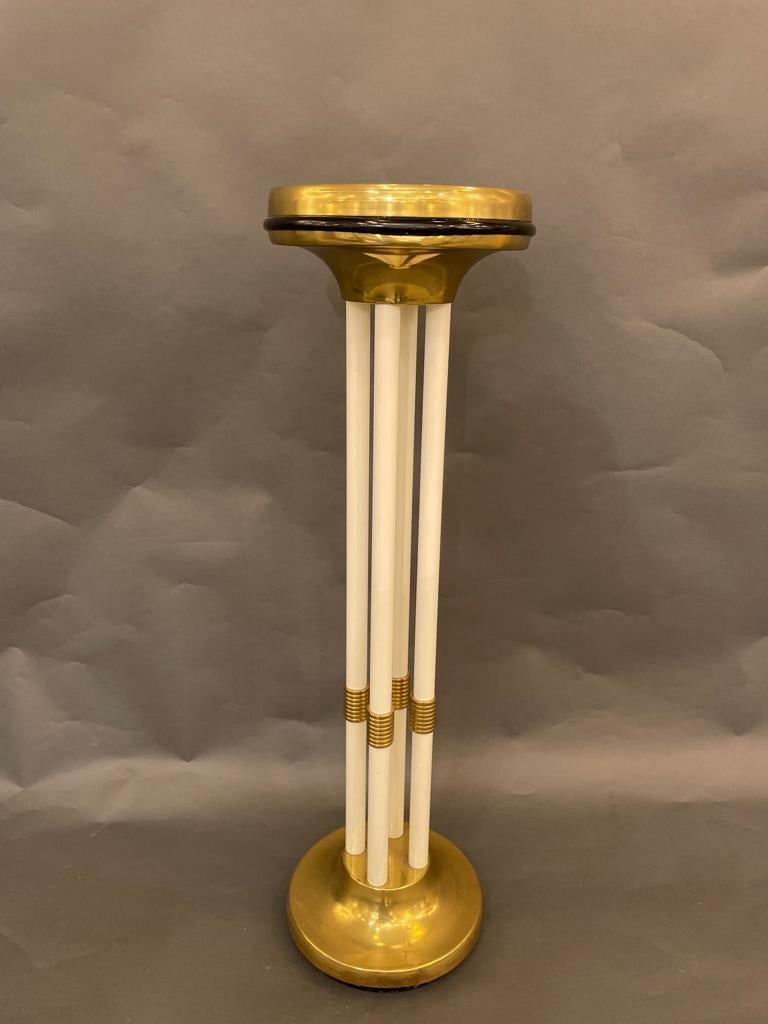 Italian Small Plinth in Brass For Sale at 1stDibs