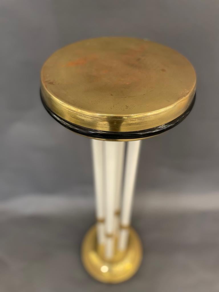 Italian Small Plinth in Brass For Sale at 1stDibs