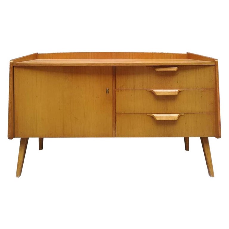 Italian Small Teak Sideboard, 1960s at 1stDibs
