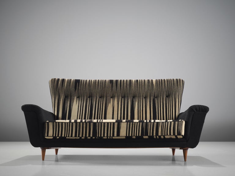 Theo Ruth for Artifort Sofa in Original Striped Upholstery For Sale at ...
