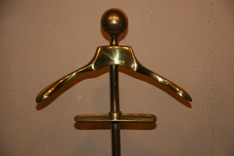 Italian Solid Brass Clothing Valet 1960's at 1stDibs