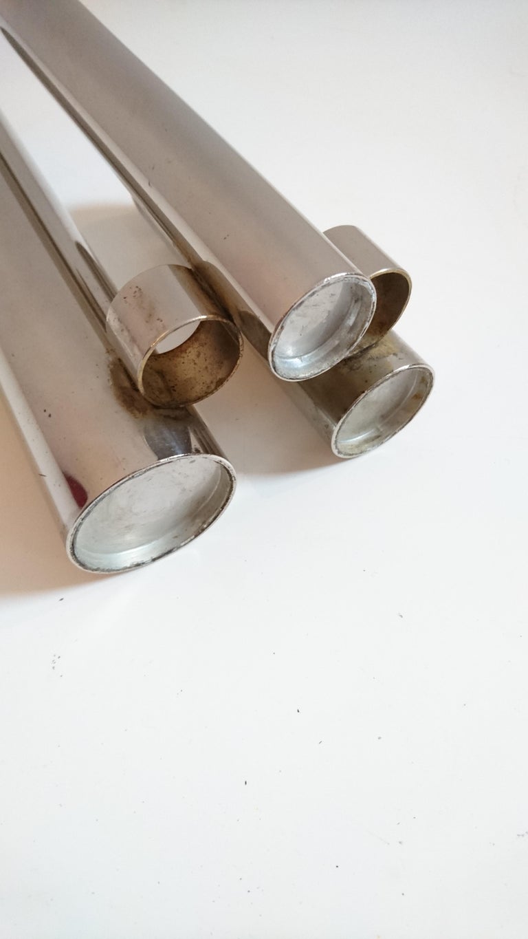 Italian Space Age Metal Vase, circa 1960 For Sale at 1stDibs