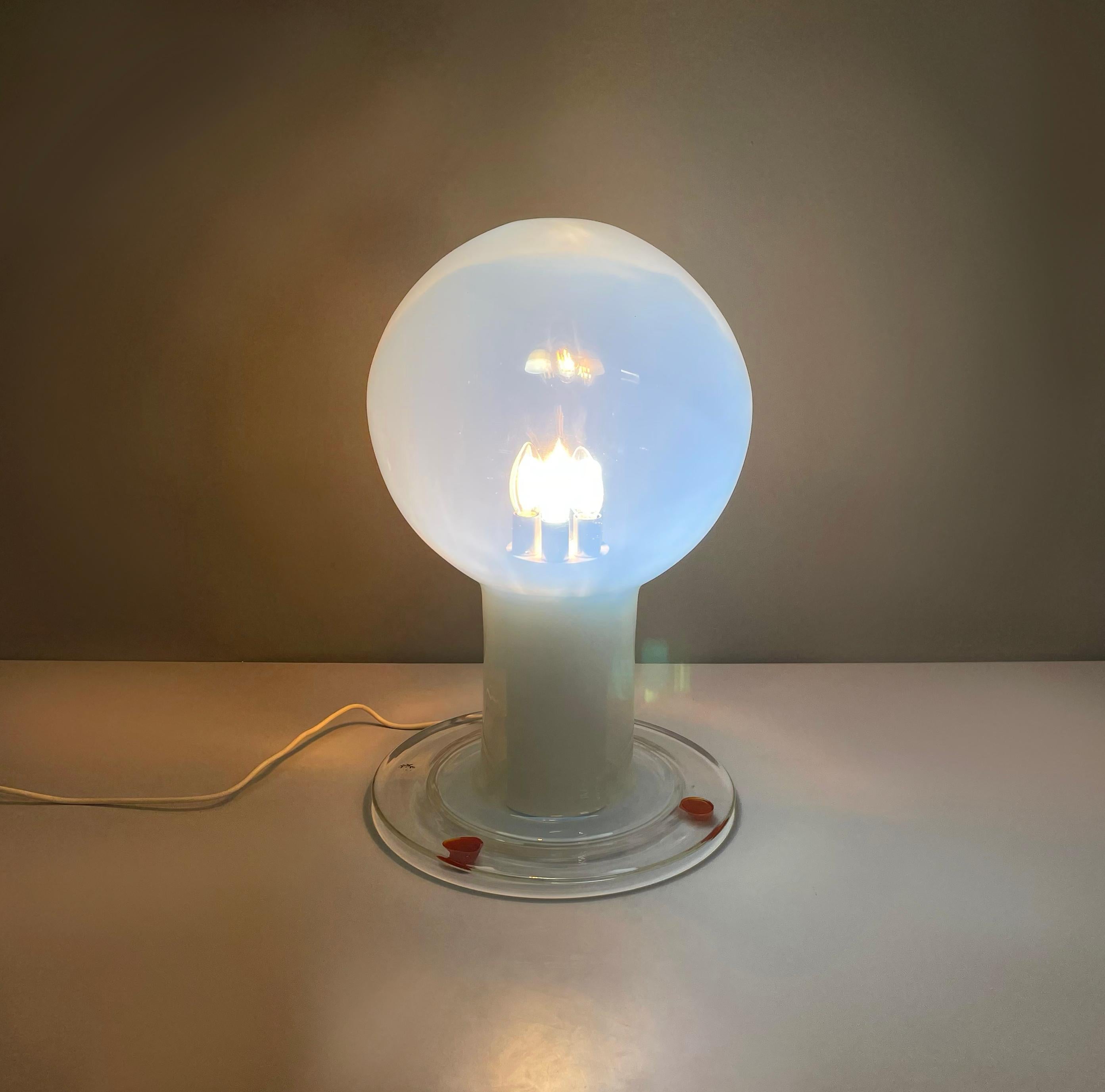 Italian space age Murano glass table lamp Nefele by Renato Toso for ...