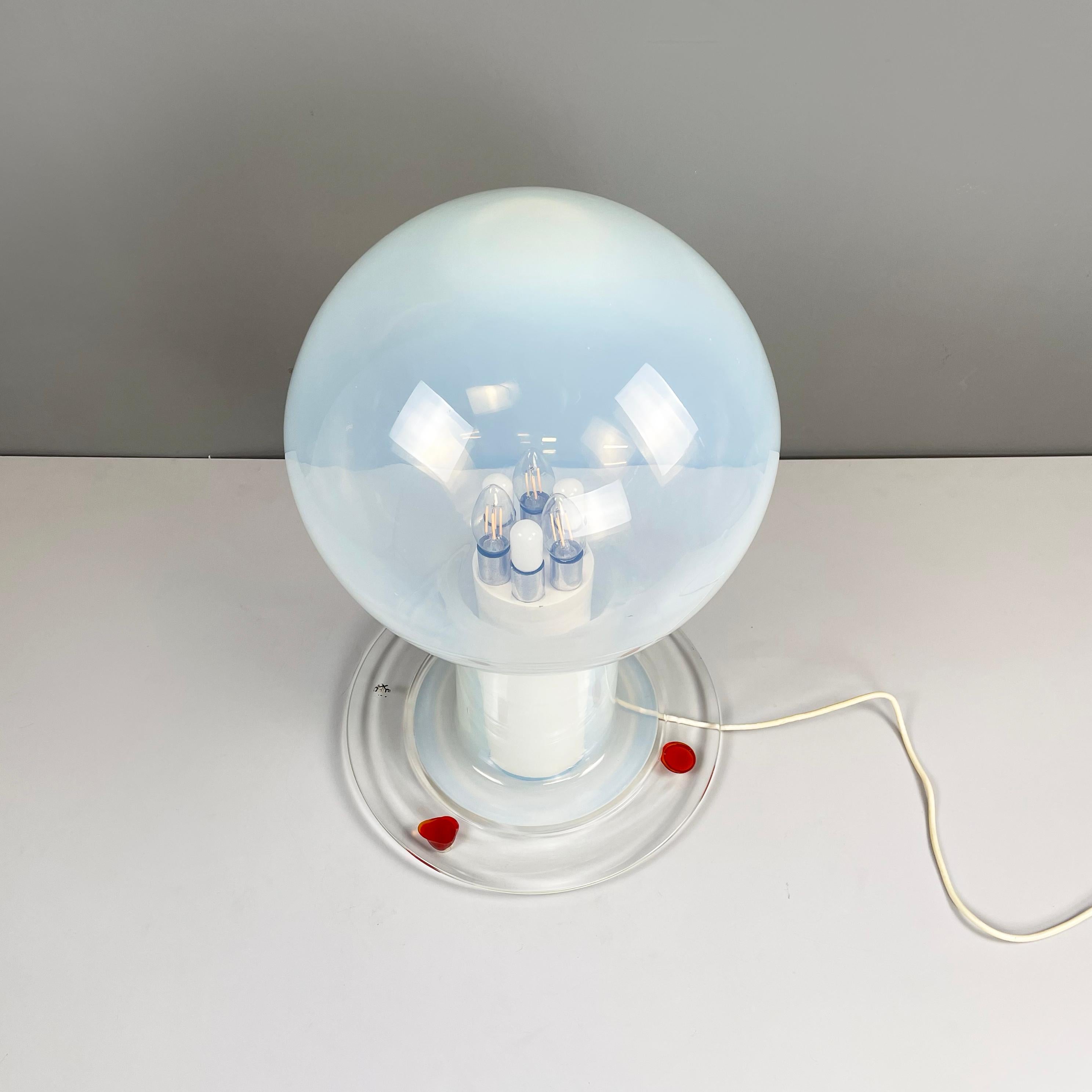 Italian space age Murano glass table lamp Nefele by Renato Toso for ...