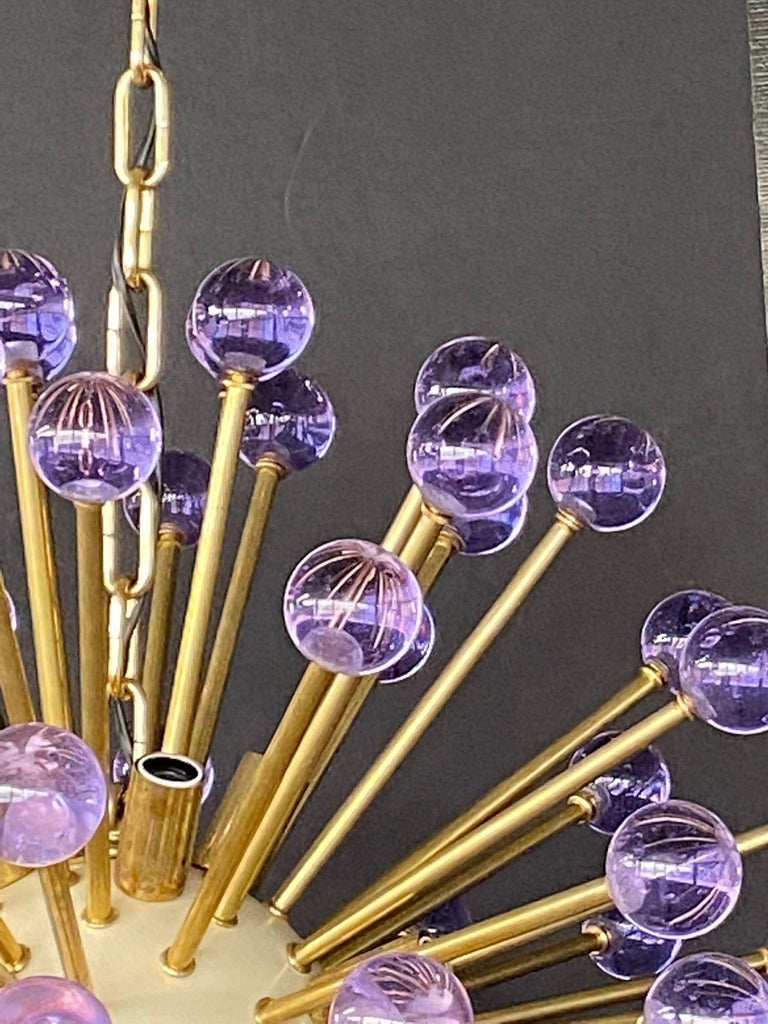 Italian Sputnik Chandelier with Purple Murano Handblown Glass For Sale ...