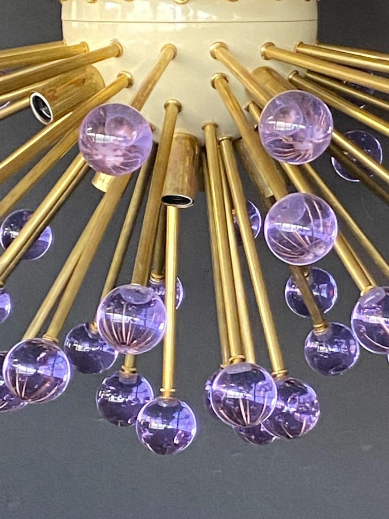 Italian Sputnik Chandelier with Purple Murano Handblown Glass For Sale ...
