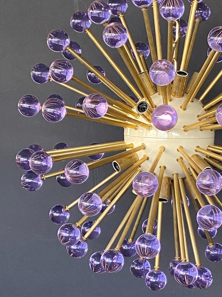 Italian Sputnik Chandelier with Purple Murano Handblown Glass For Sale ...
