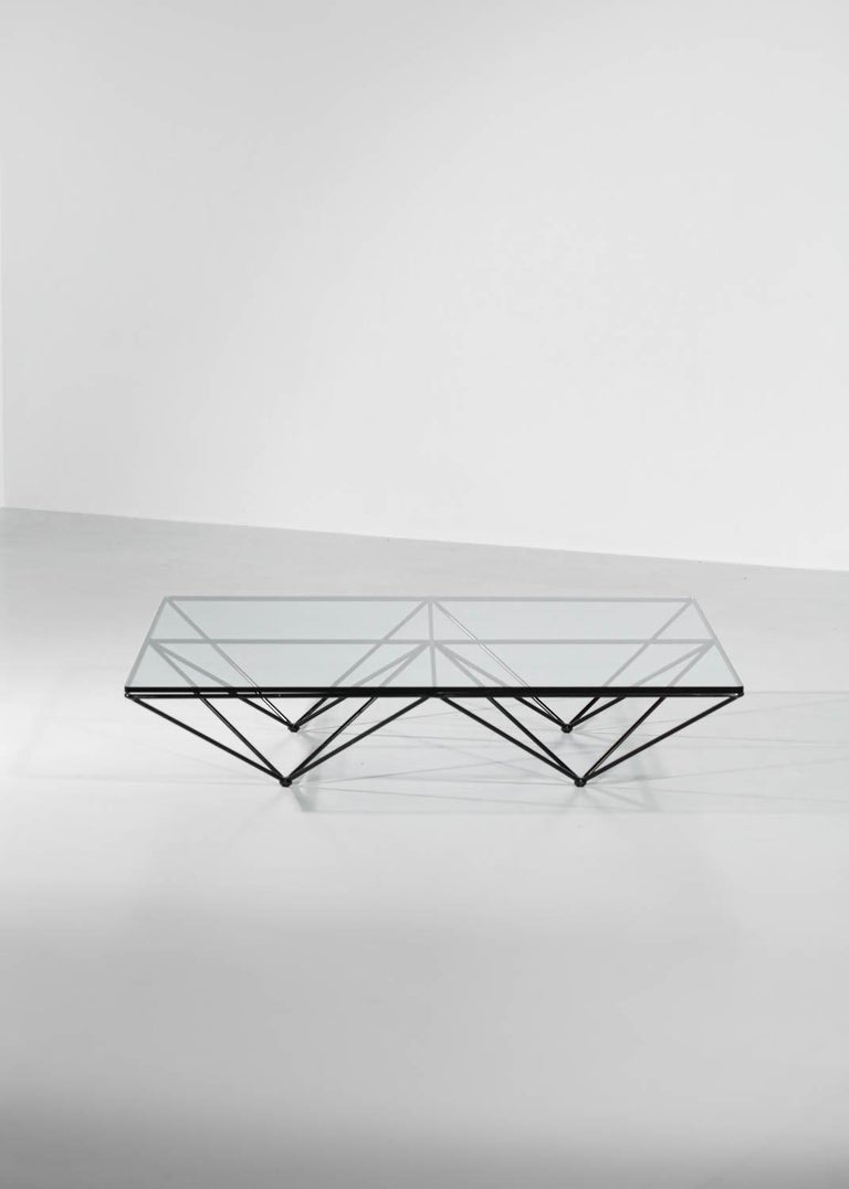 Italian square coffee table Paolo Piva model Alanda 70s BB Italia ...