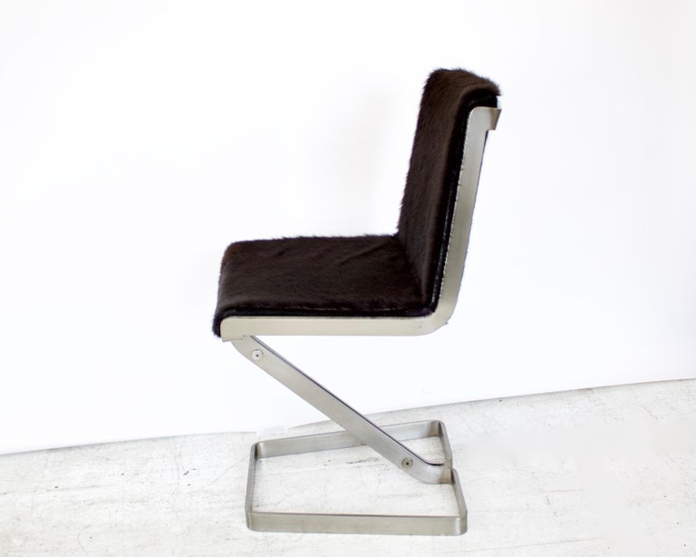 Italian Stainless Steel Desk Chair by Forma Nova, circa 1970 For Sale ...