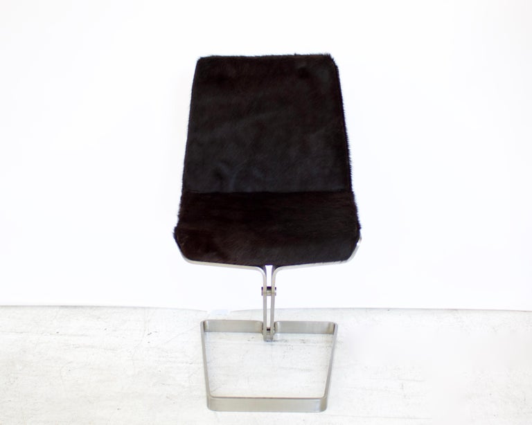 Italian Stainless Steel Desk Chair by Forma Nova, circa 1970 For Sale ...