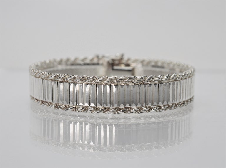 Italian Sterling Silver Bracelet at 1stDibs