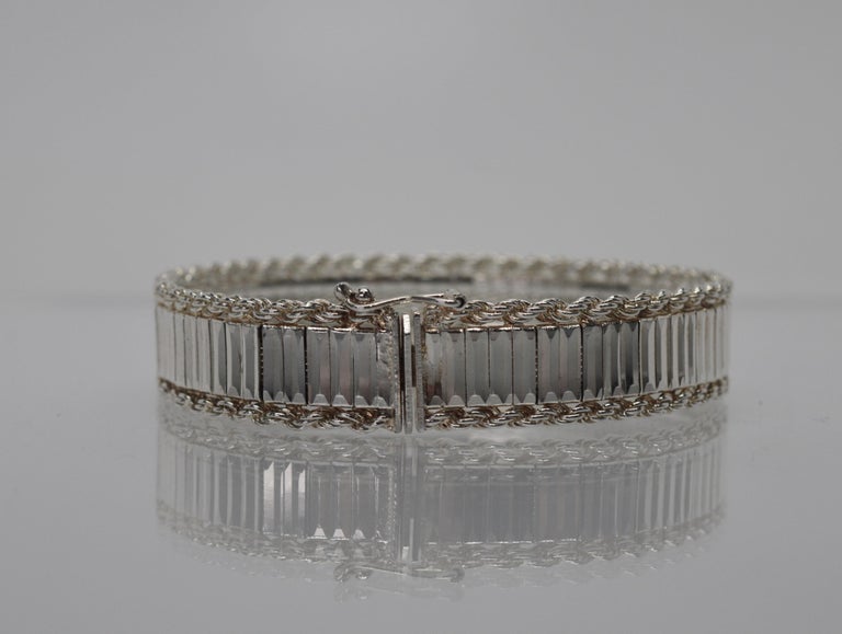 Italian Sterling Silver Bracelet at 1stDibs