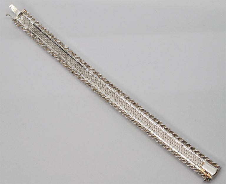 Italian Sterling Silver Bracelet at 1stDibs