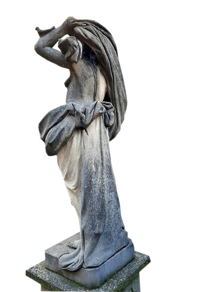 Italian Stone Garden Sculpture of Roman Mythological Subject Aria For ...