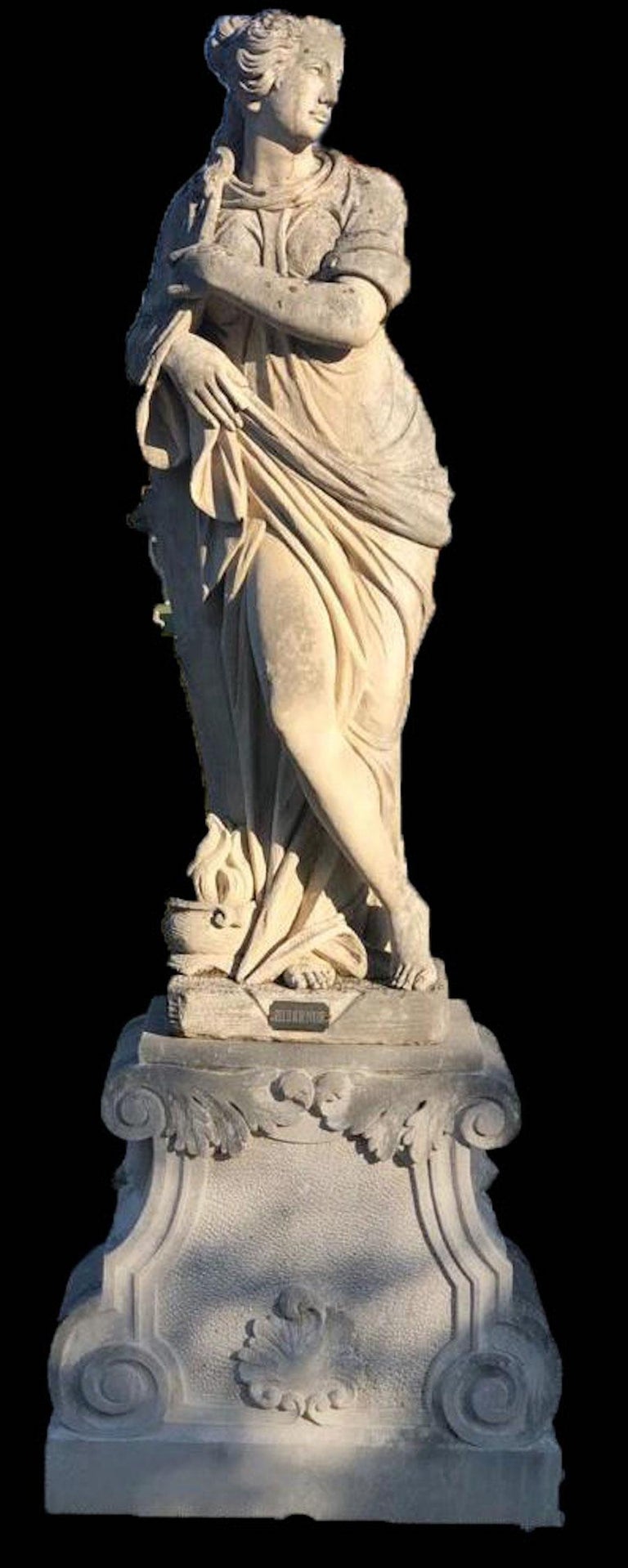Italian Stone Garden Statues Representing the Four Seasons at 1stDibs