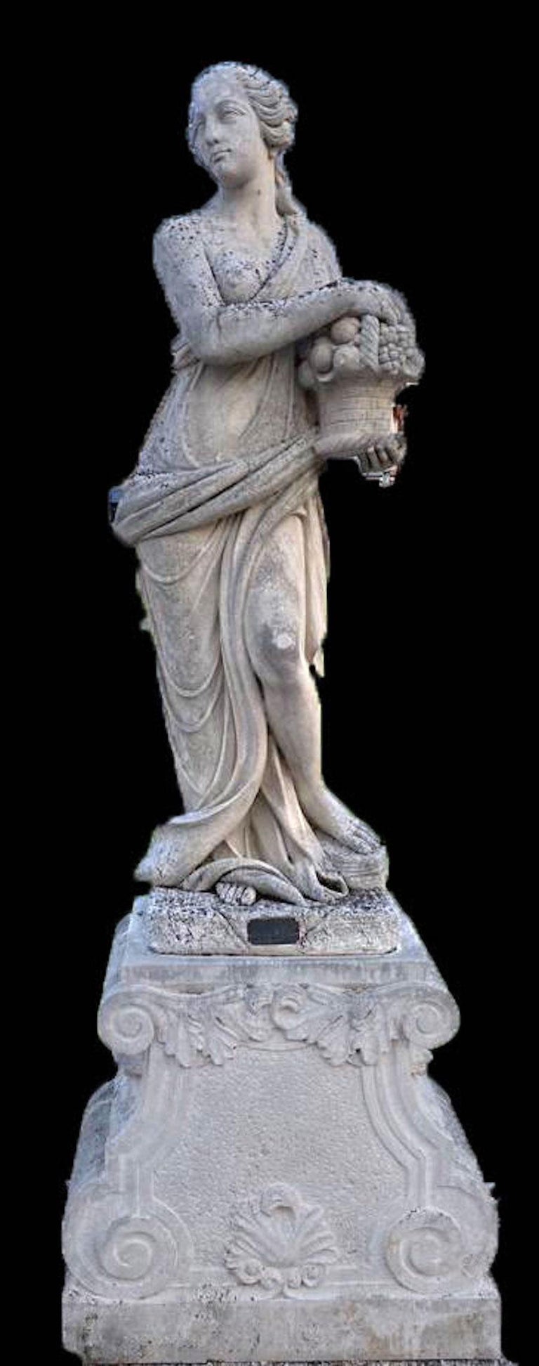 Italian Stone Garden Statues Representing the Four Seasons at 1stDibs