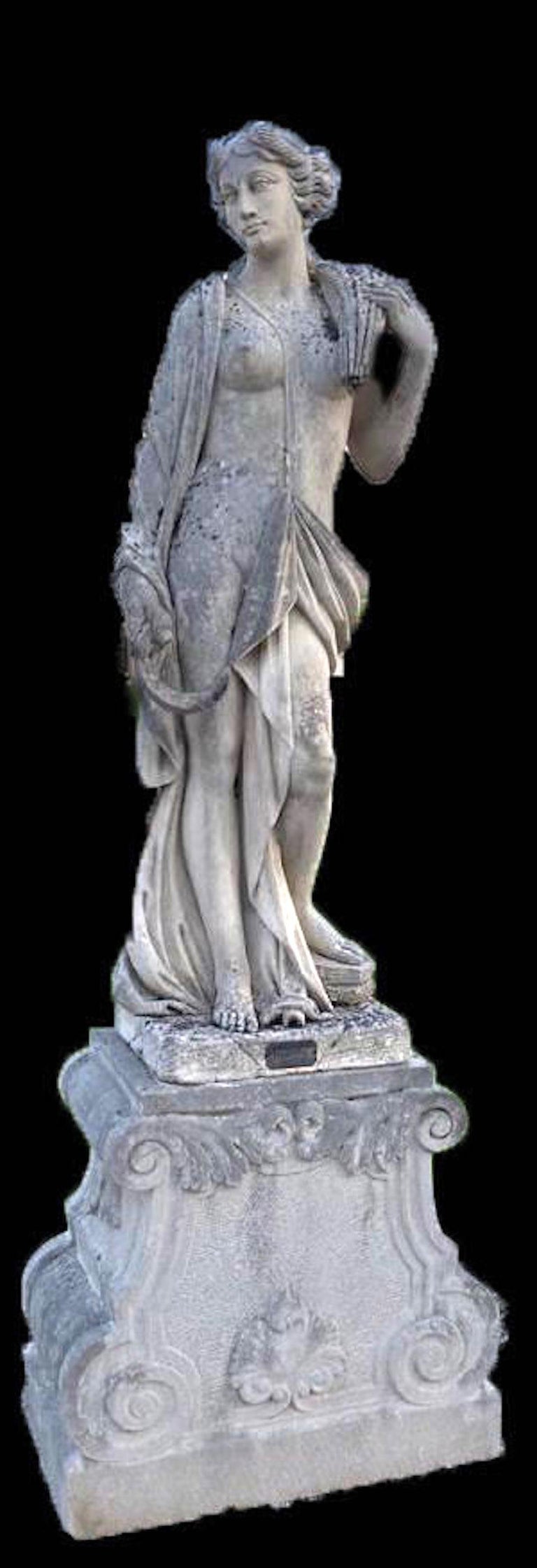Italian Stone Garden Statues Representing the Four Seasons at 1stDibs