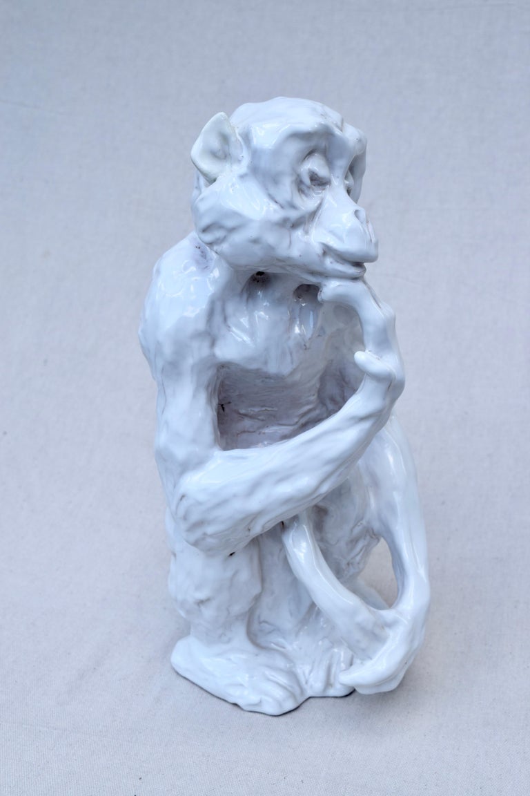 Italian Studio Pottery Monkey Sculpture, Hollywood Regency, Mid-Century ...