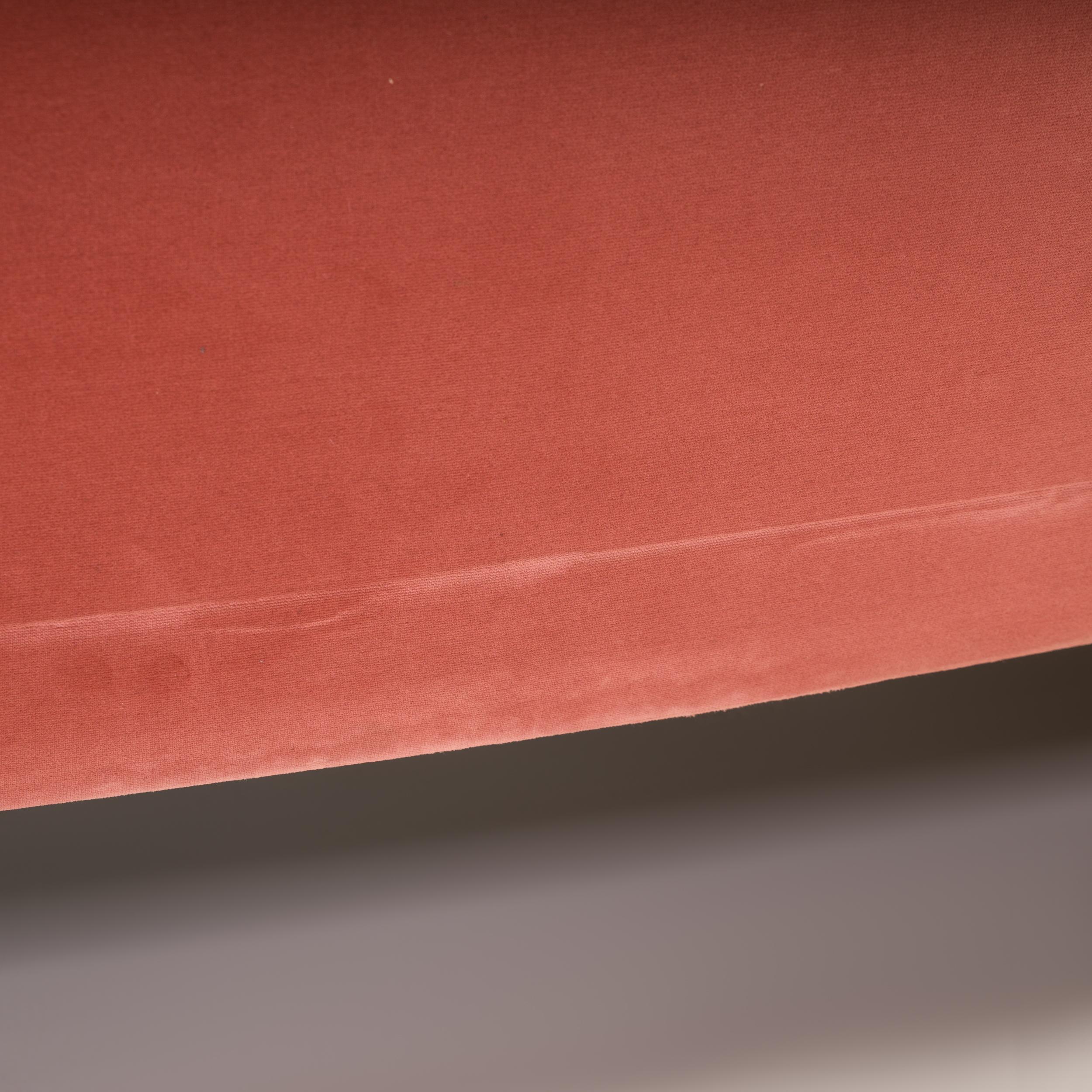 1950s Italian Sofa in Pink Velvet Fabric by Pierre Frey at 1stDibs