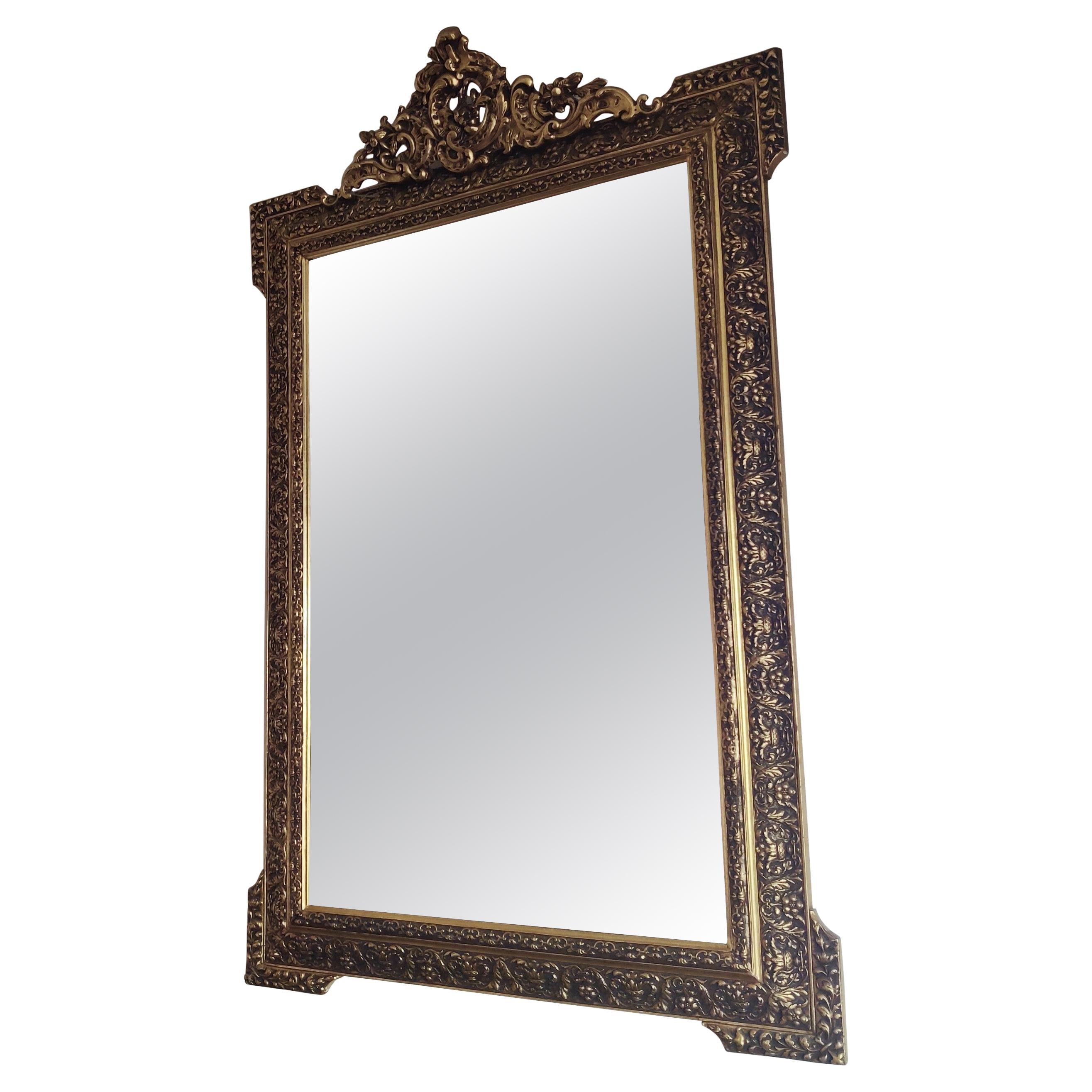 Chinoiserie Paint Decorated Italian Florentine Rococo Wall Mirror For ...