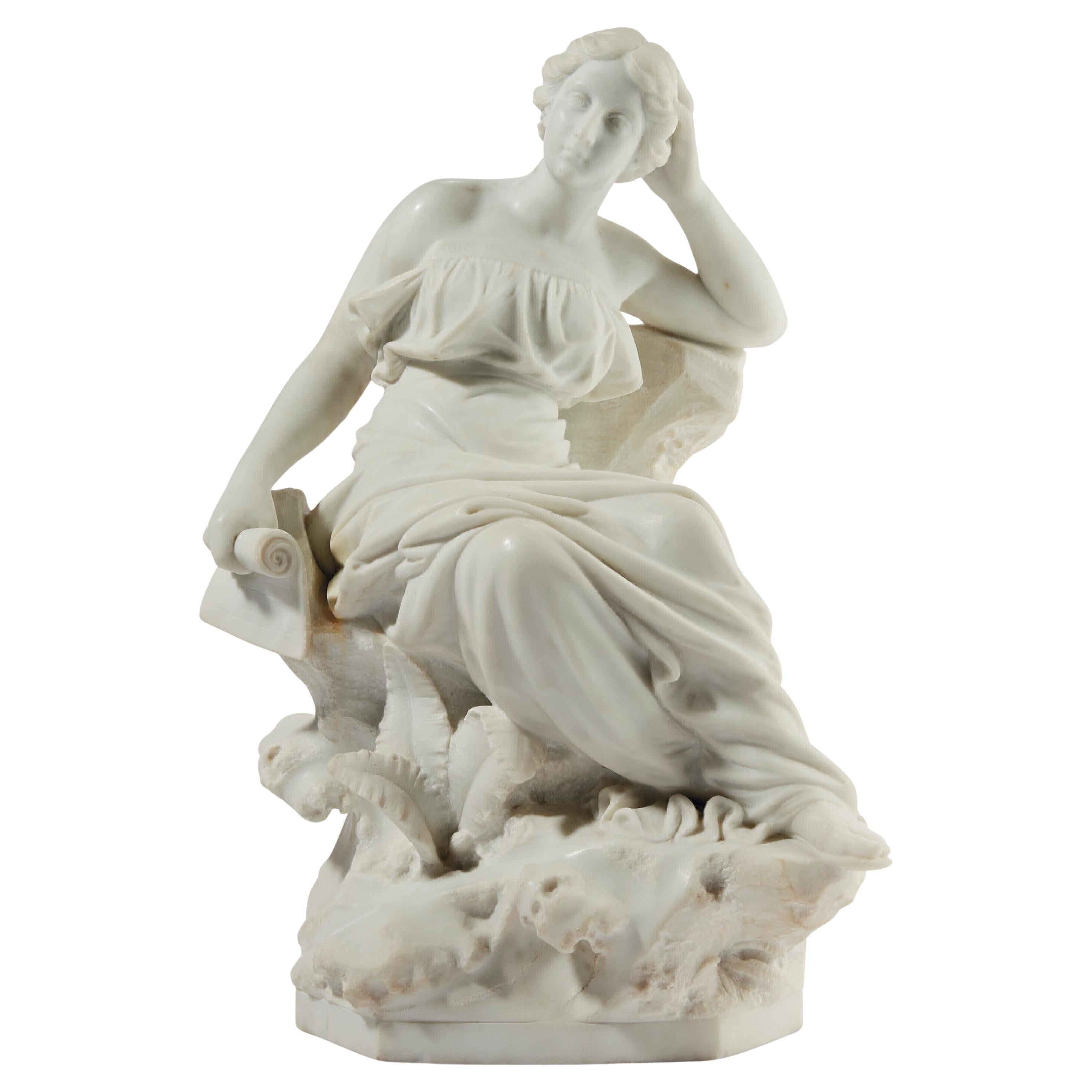 White Marble Figure Depicting Justice For Sale at 1stDibs